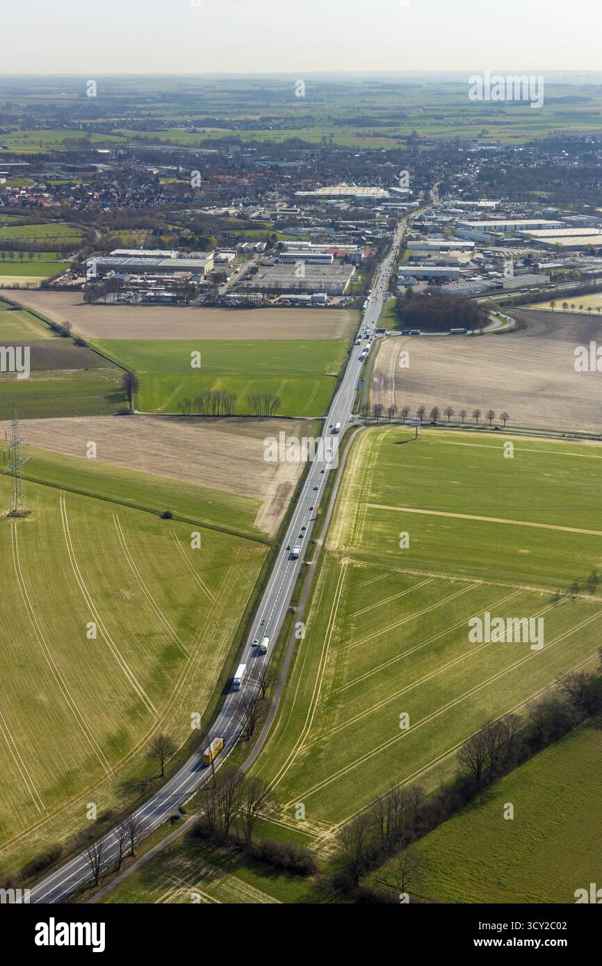 Aerial view, Hammer Landstrasse and Hammer Strasse industrial estate ...