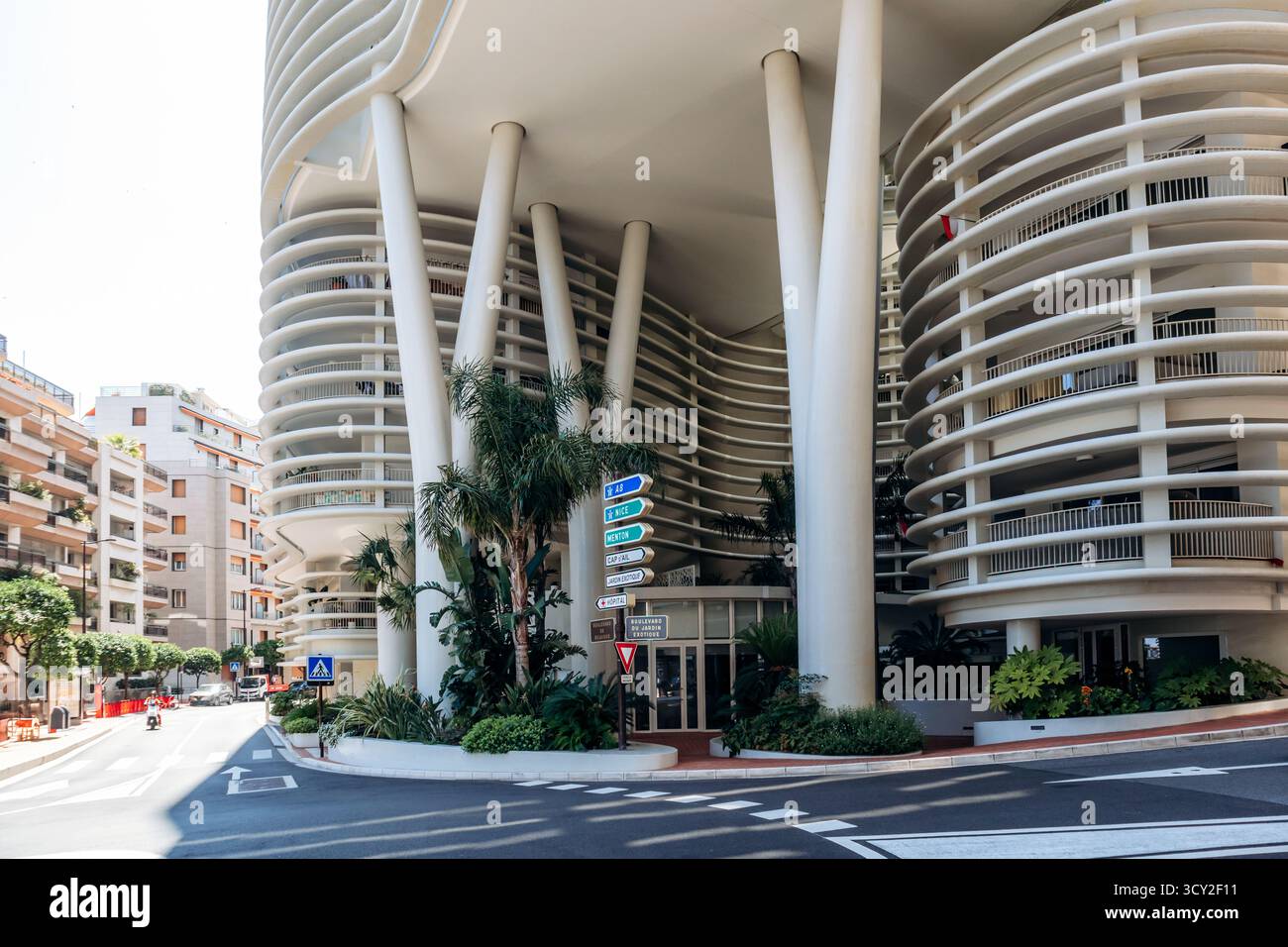 Monaco, Monaco - June 28, 2025: Modern architecture of Honoria Tower ...