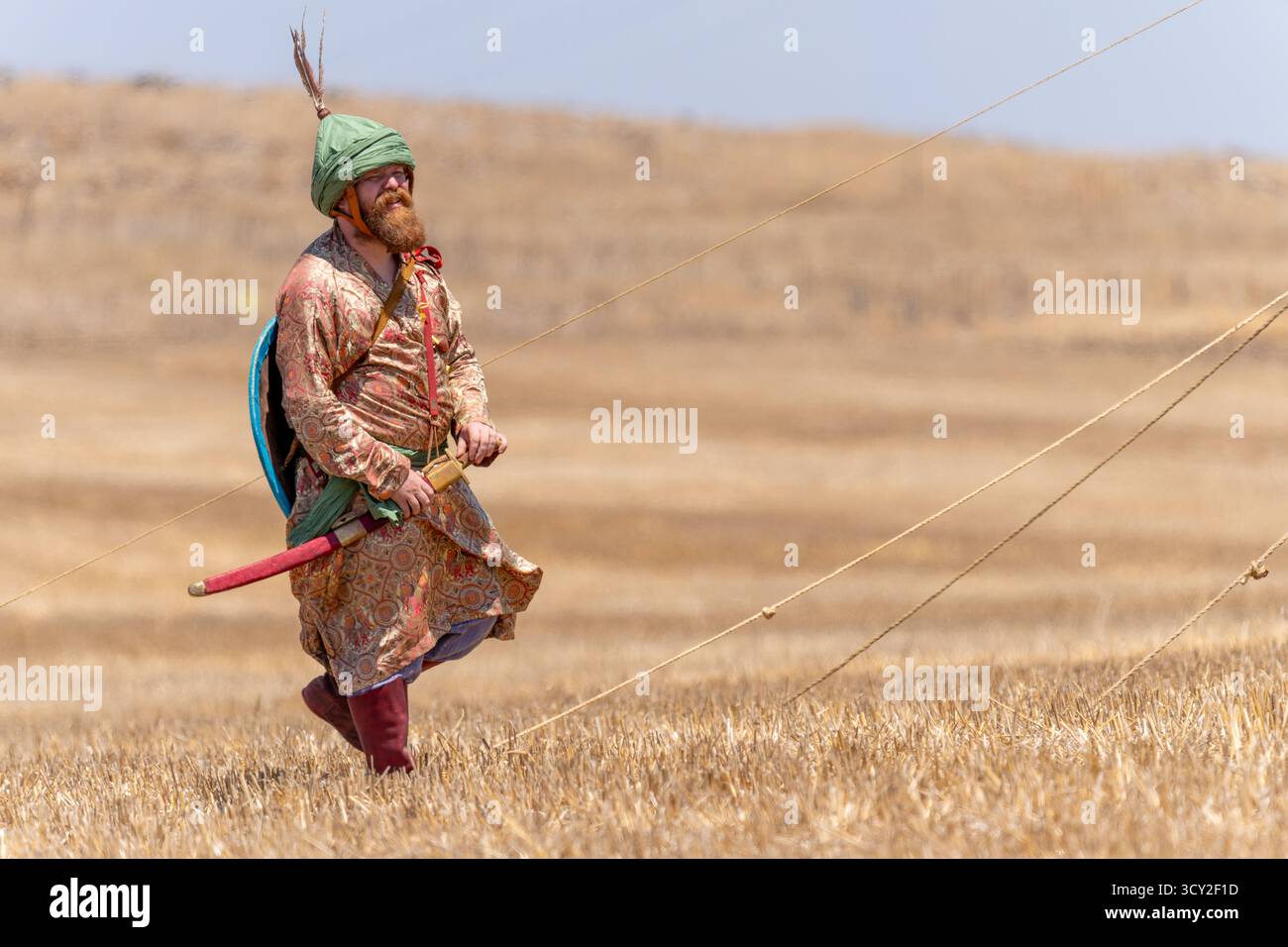 Reenactment of the 1187 Battle of Hattin. The Battle of Hattin took ...