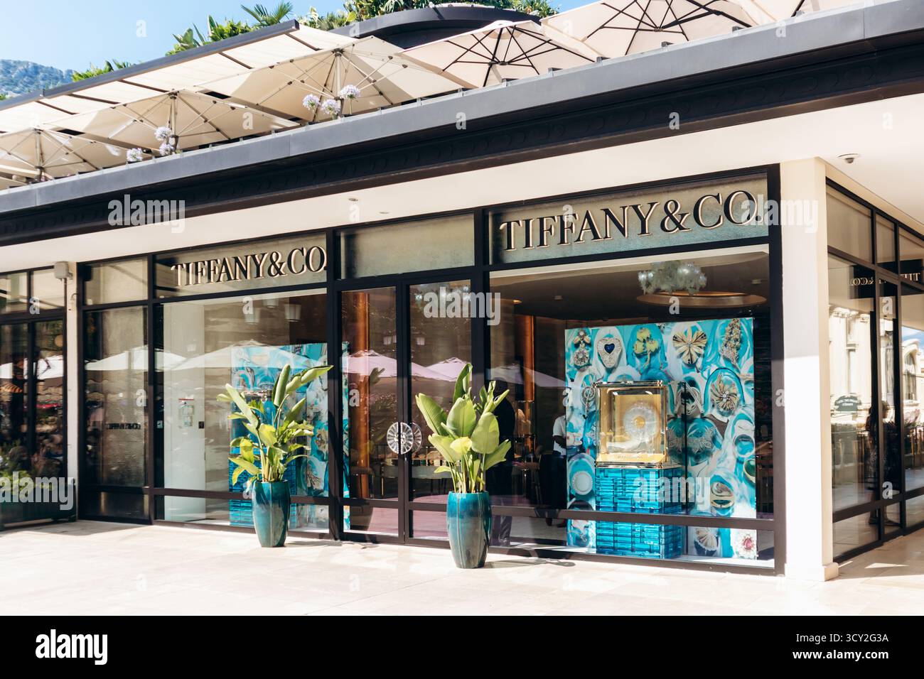 Monte Carlo, Monaco - June 28, 2025: Facade of the Tiffany and Co ...