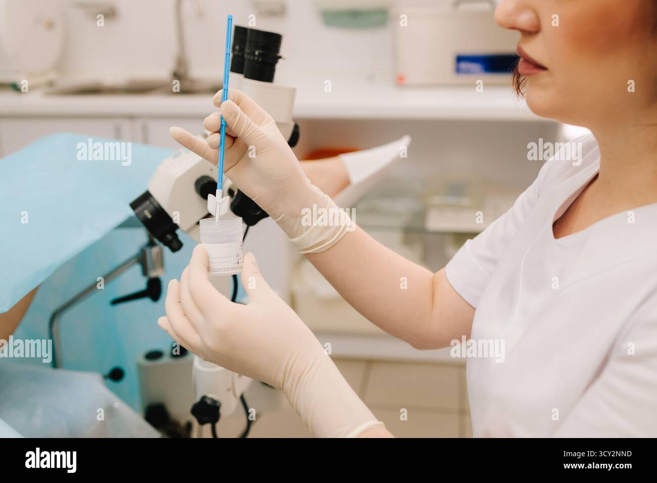 Gynecology medicine microscope sample hi-res stock photography and ...
