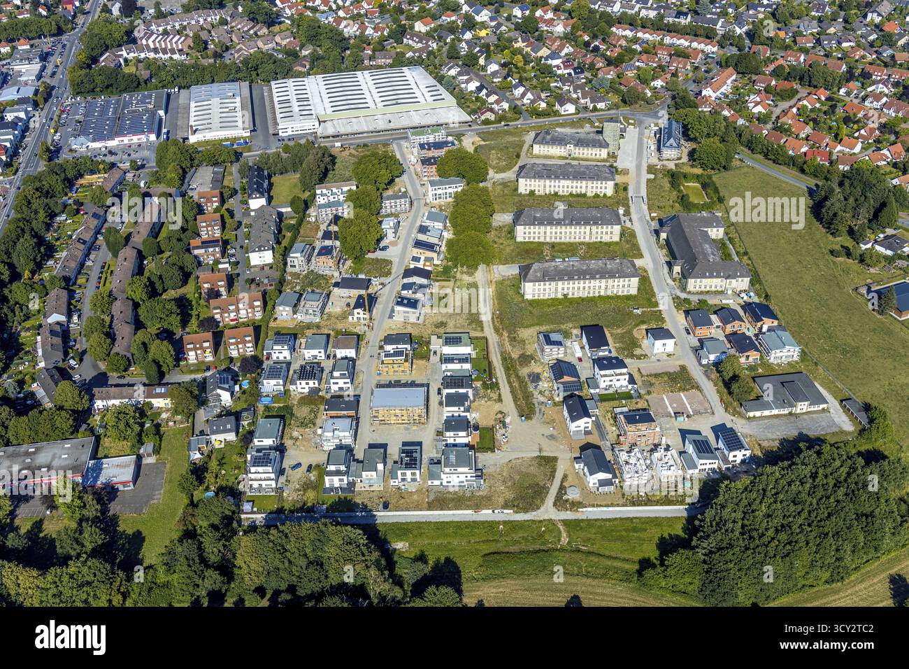 Aerial photograph, Adam Quartier Soest in the Belgian Quarter, Belgian ...