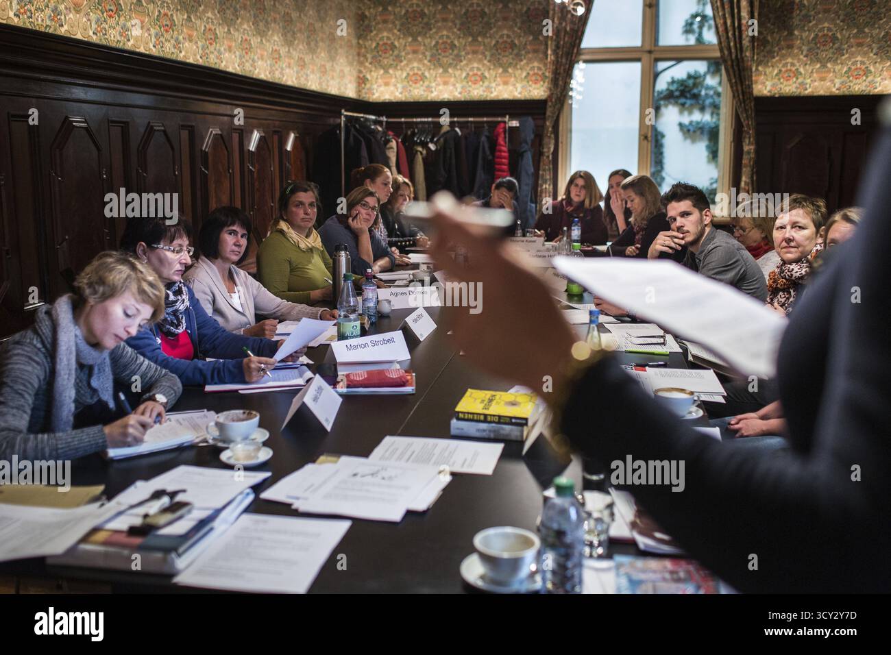 DEU Germany Germany Berlin Writing seminar at the Literaturhaus Stock ...