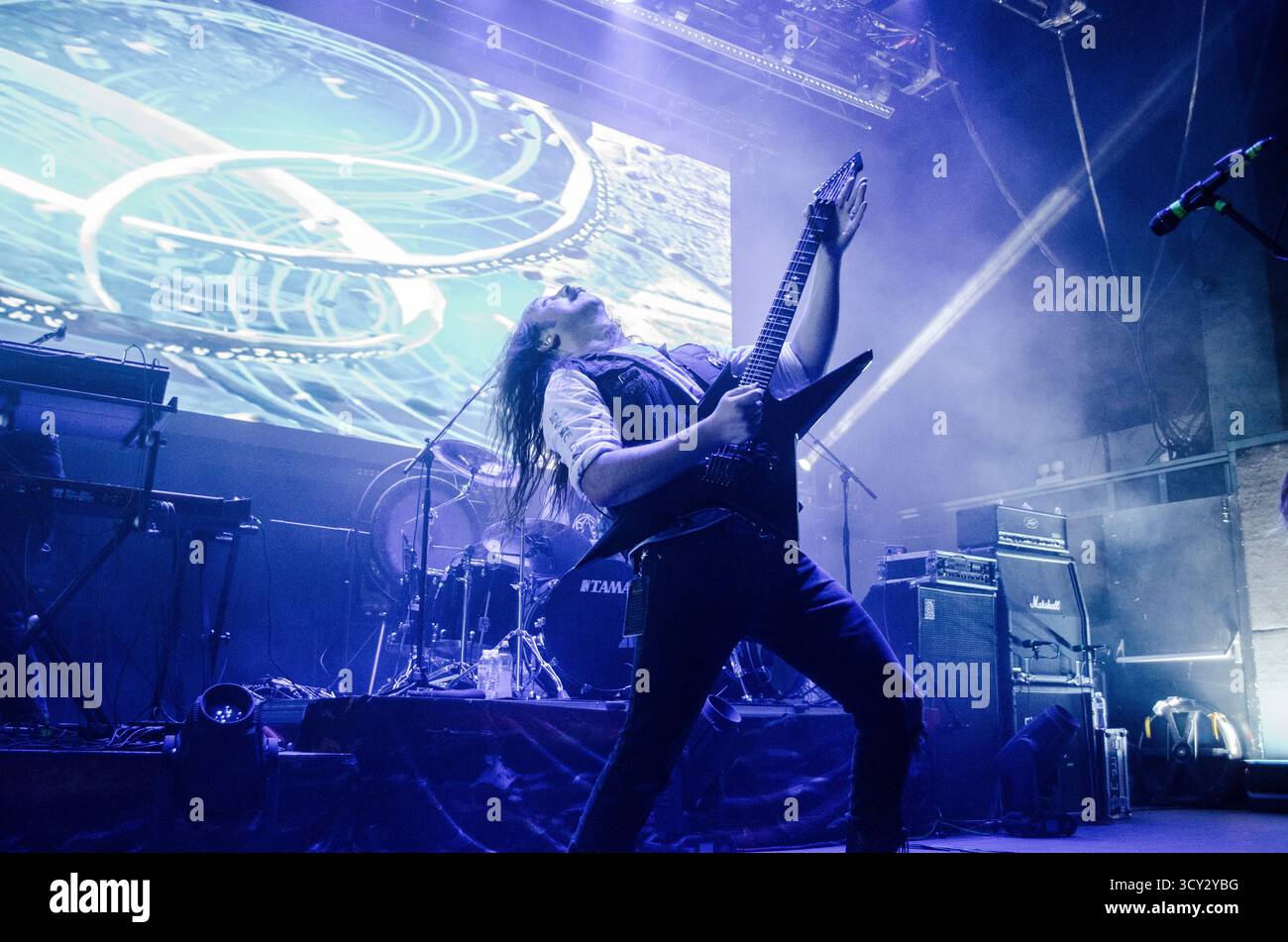 Paul Riedl of Blood Incantation performing at Floyd Live Music Venue ...