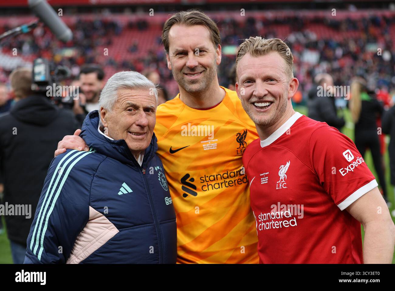 The Dutch men Sjaak Swart , Sander Westerveld and, Dirk Kuyt together ...