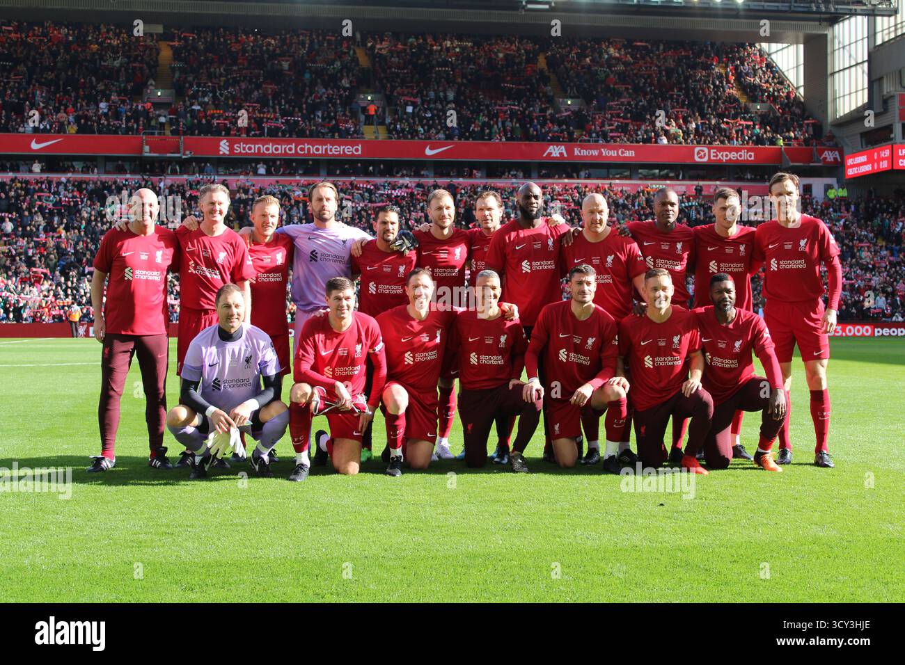 Liverpool FC Legends squad at Anfield Stock Photo - Alamy