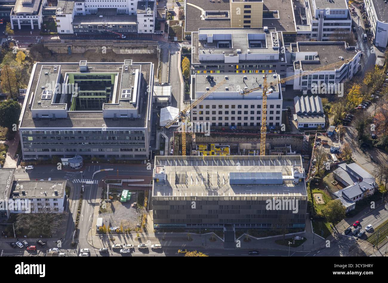 Aerial view, University Hospital Essen Clinic Gynaecology and ...