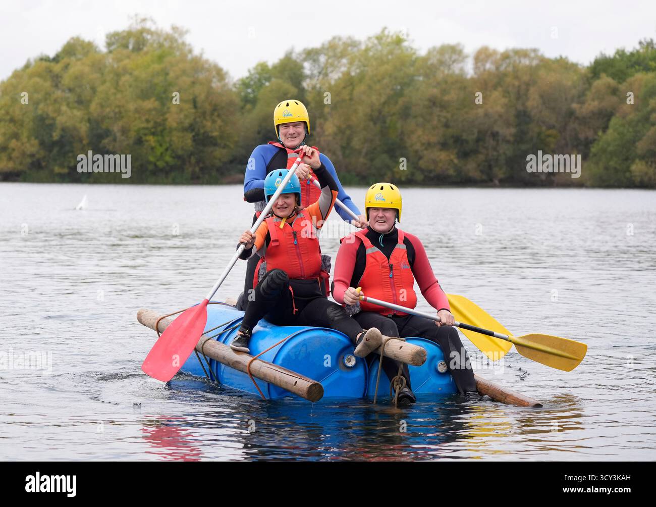 Liberal Democrat Party leader Sir Ed Davey and MP for Wokingham Clive ...