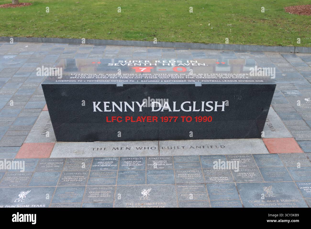 Liverpool bench anfield hi-res stock photography and images - Alamy