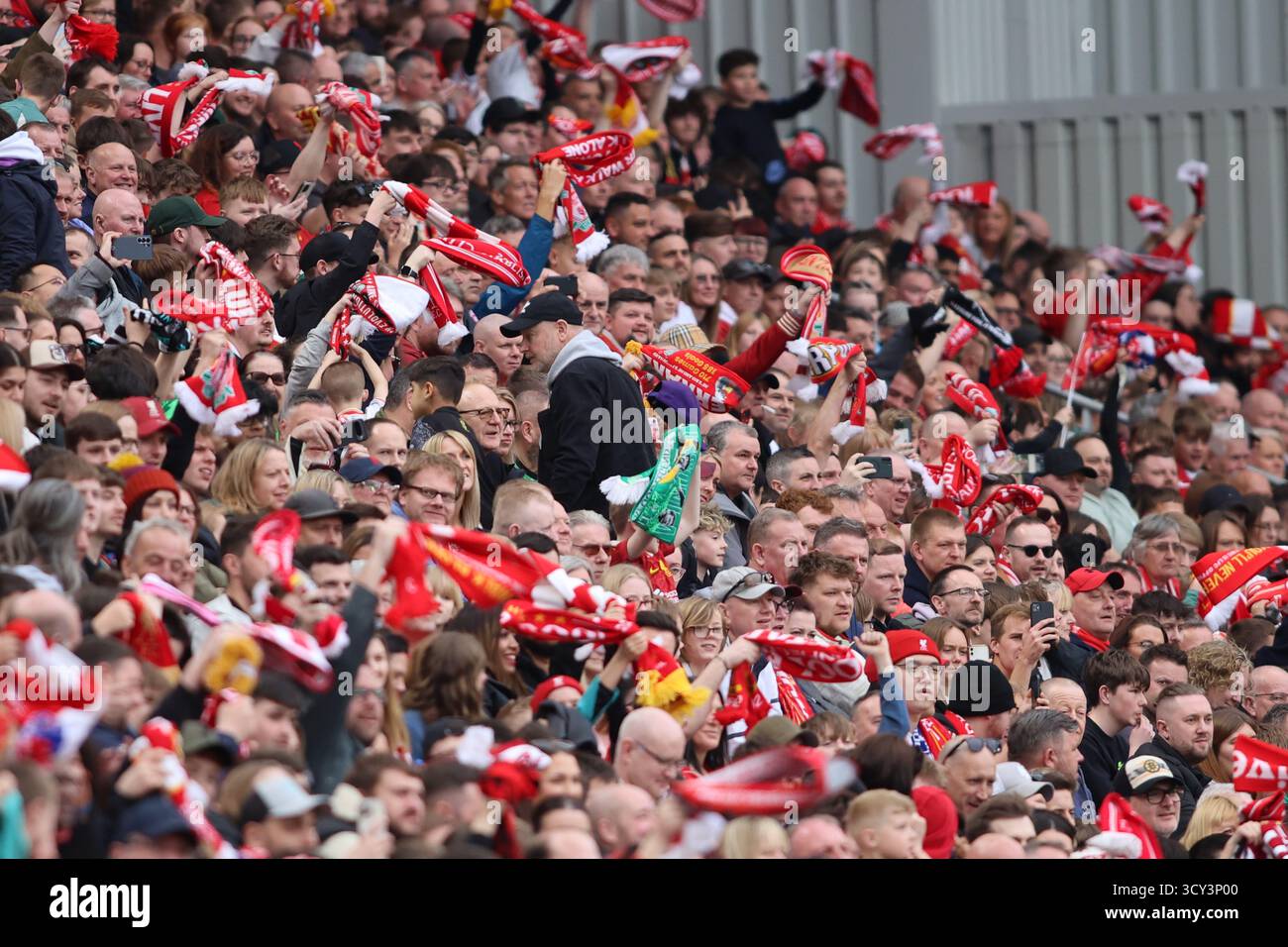 Liverpool FC fans/ supporters during the match Liverpool FC Legends vs ...