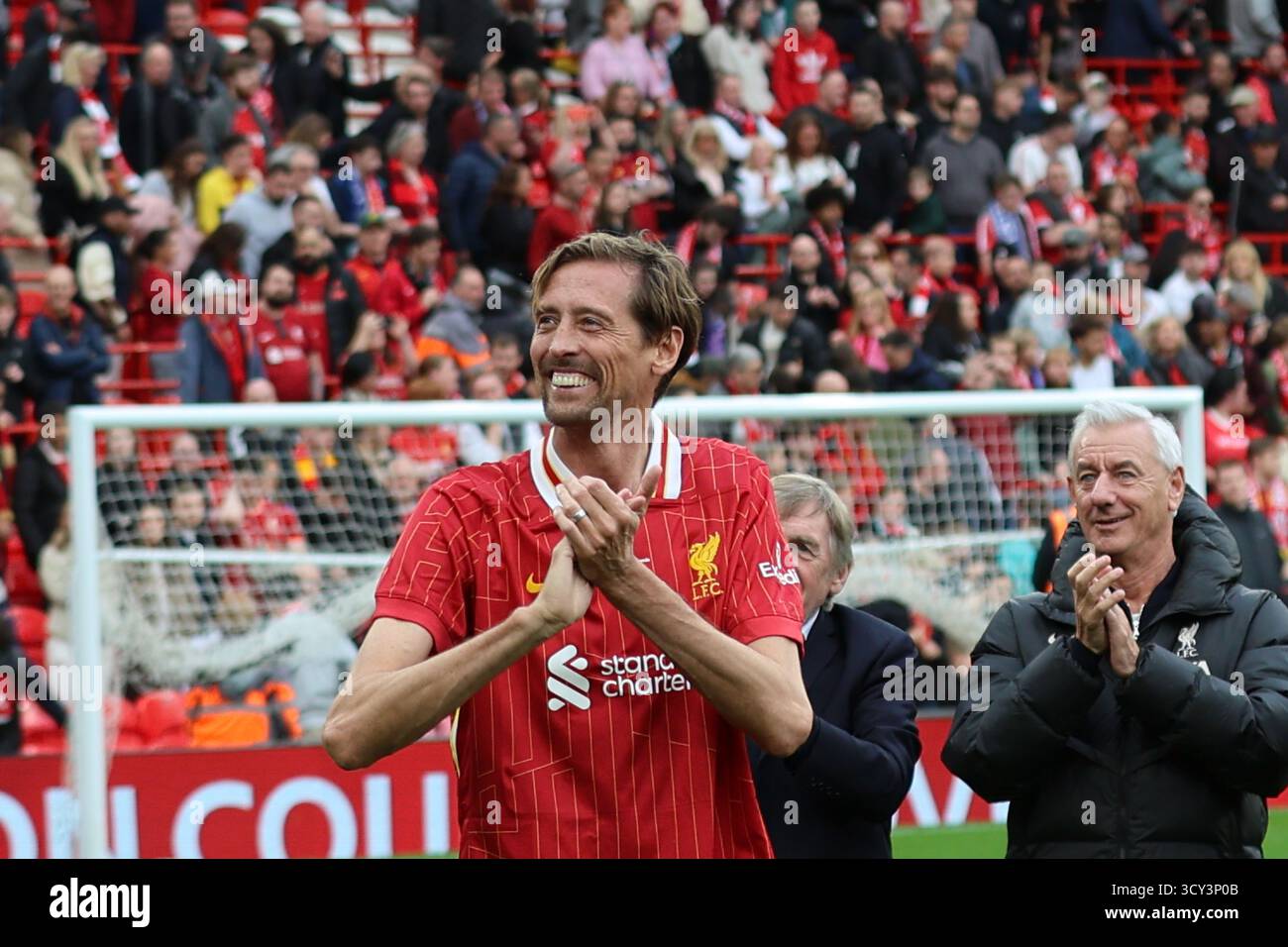 Peter Crouch after the match Liverpool FC Legends vs Chelsea Legends at ...
