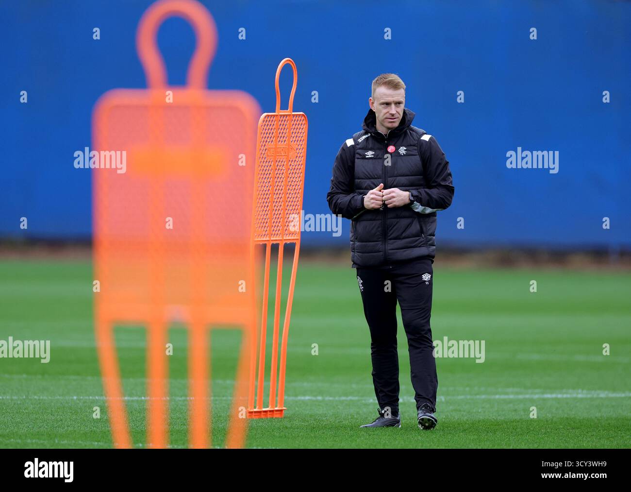 Rangers interim manager Steven Smith during a training session at the ...