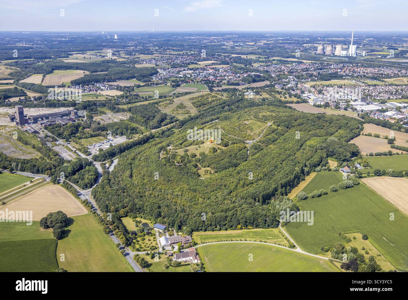 Aerial view, Former Ost colliery, Old Heinrich-Robert colliery, Hammer ...