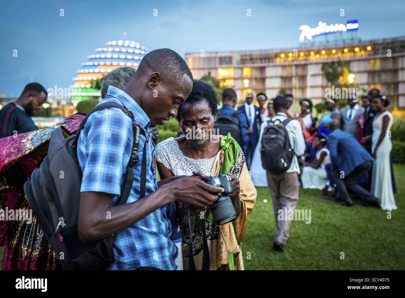 RWA RWANDA Rwanda Kigali A wedding party has come to the Kigali ...