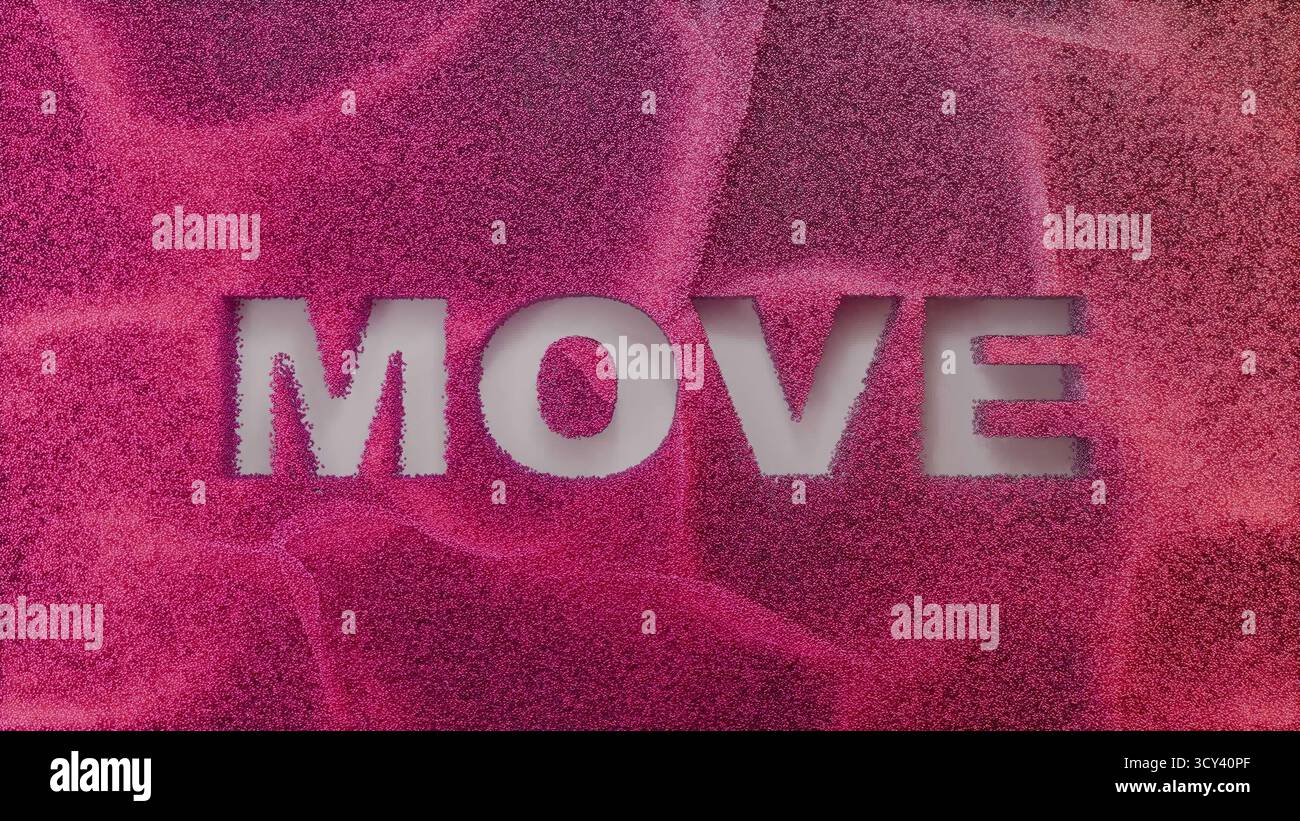 Pink particles moving move hi-res stock photography and images - Alamy