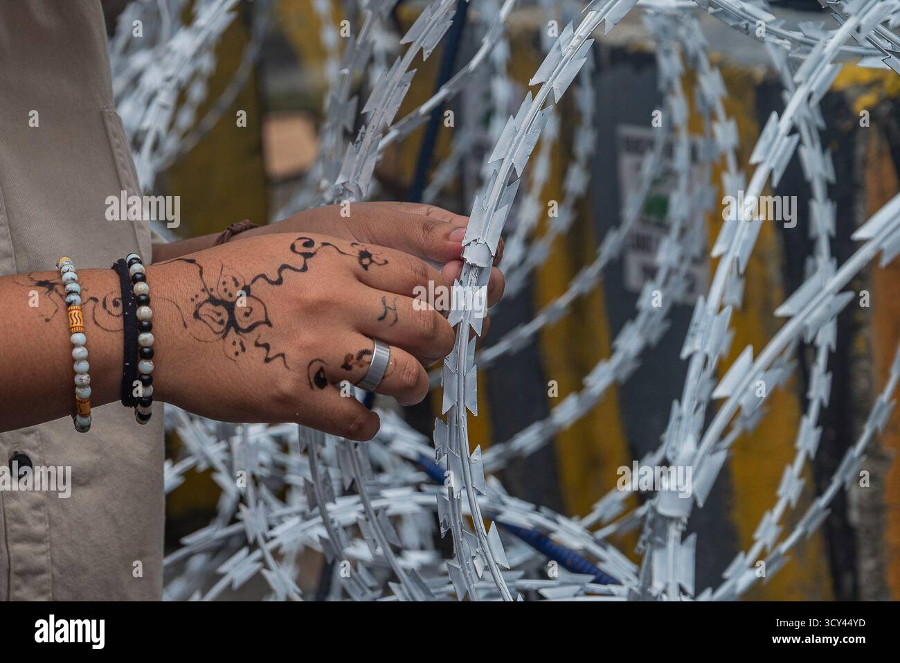 October 17, 2025, Quezon City, Quezon, Philippines: Activists attempt ...