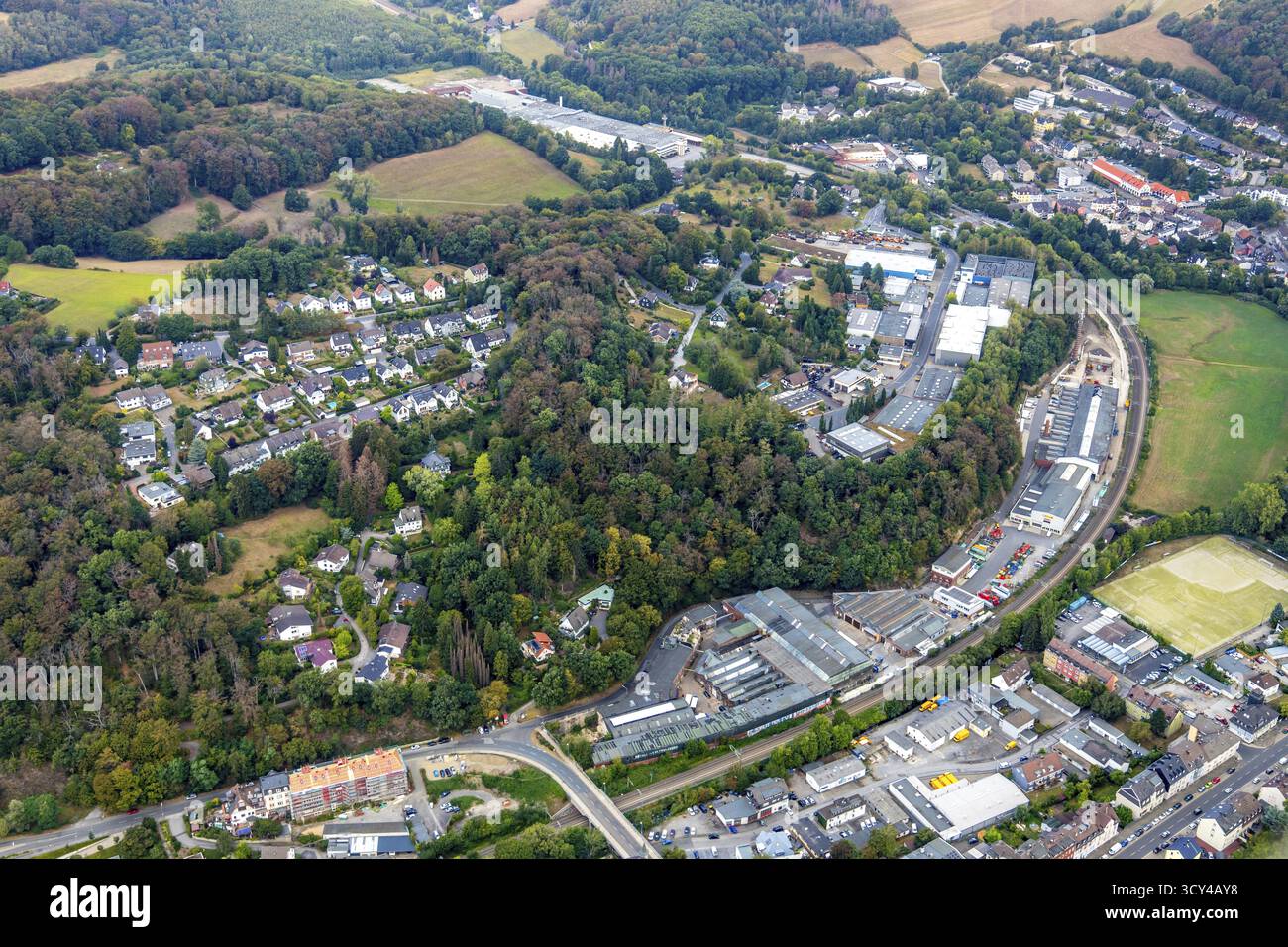 Aerial view, Steinbrink industrial estate, Steinbrinkstrasse, Nierenhof ...