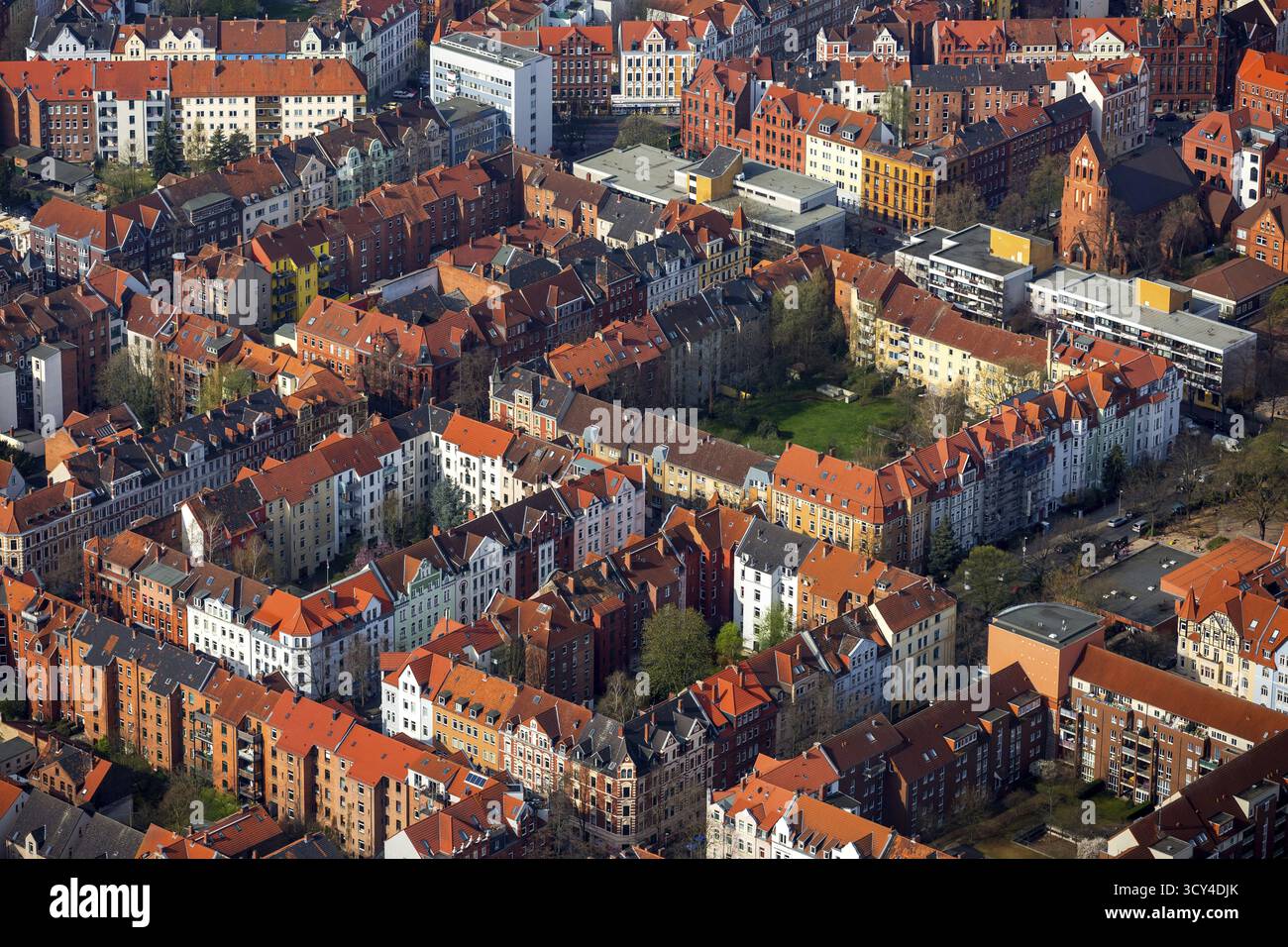 Linden-Nord district, perimeter block development, rivers Linum ...