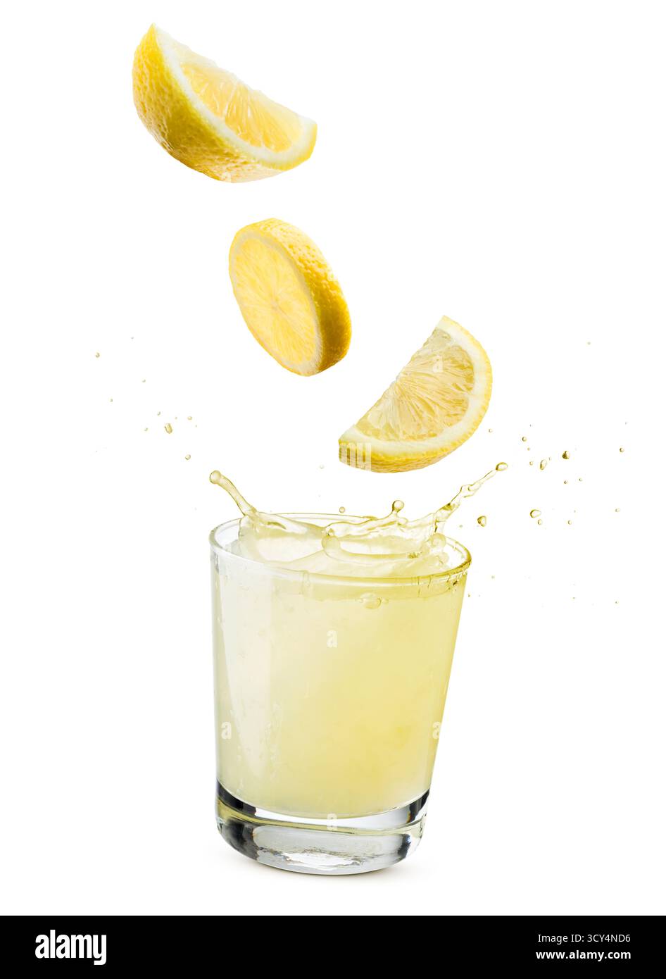 Drink glasses lemonade on Cut Out Stock Images & Pictures - Alamy