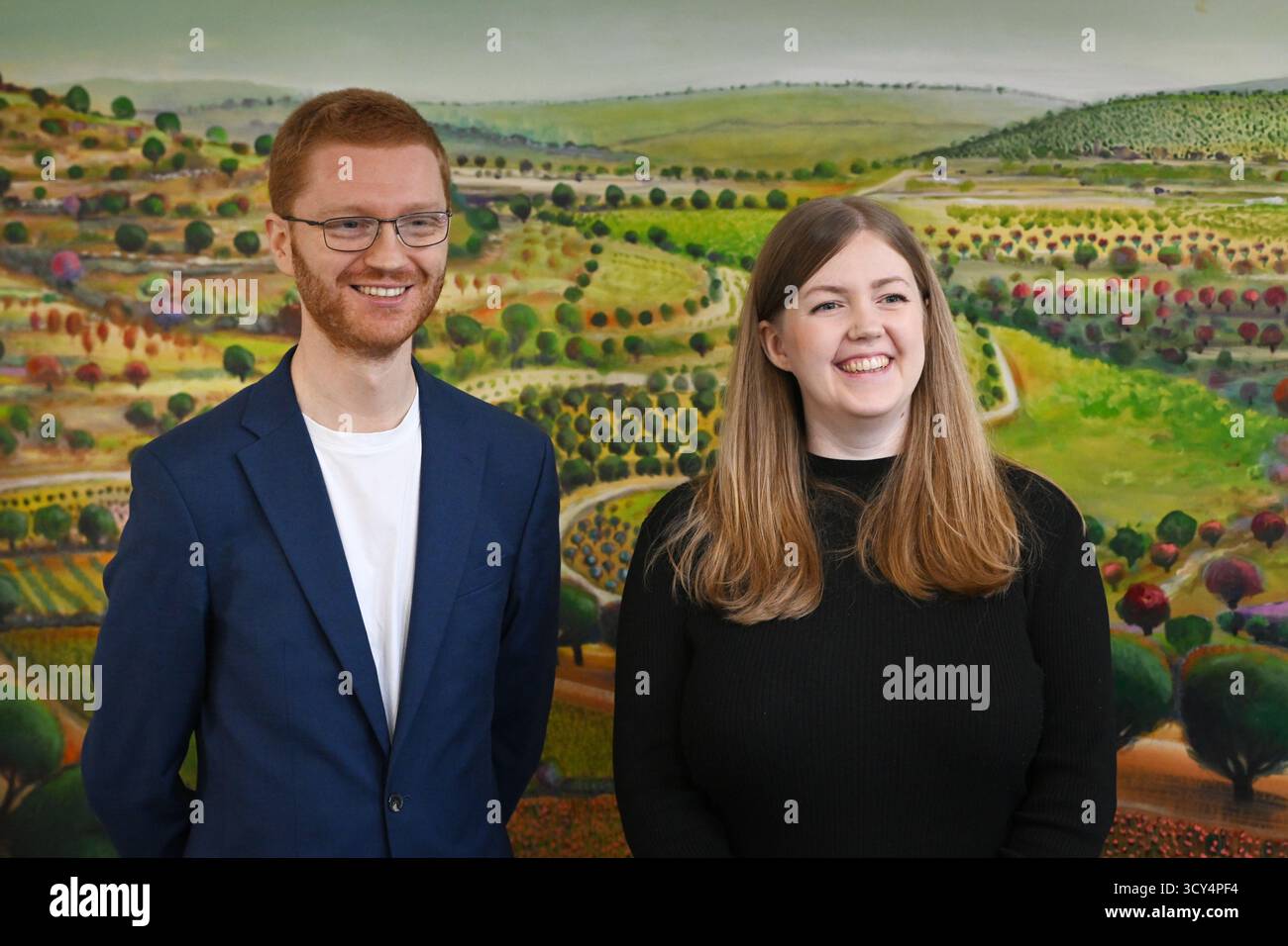 Edinburgh Scotland, UK 17 October 2025. Scottish Greens co-leaders Ross ...