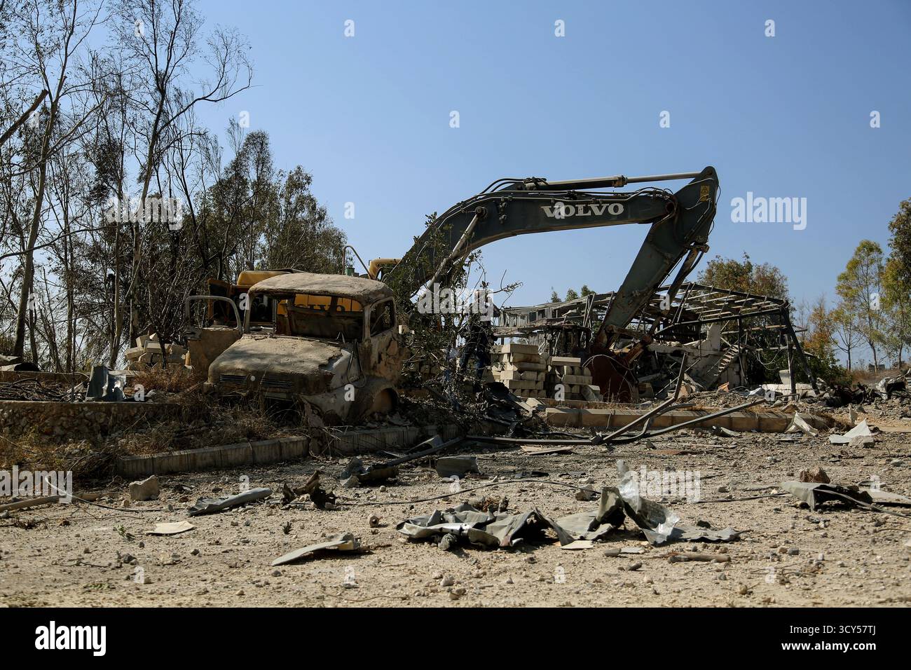 Ansar, Ansar, Lebanon. 17th Oct, 2025. A photographer takes footages of ...