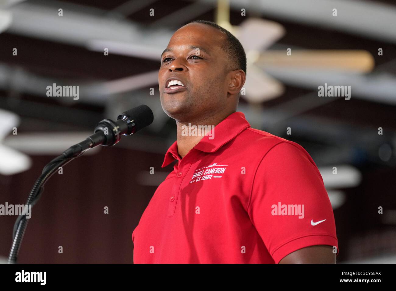 FILE - Former Kentucky attorney general Daniel Cameron speaks at the ...