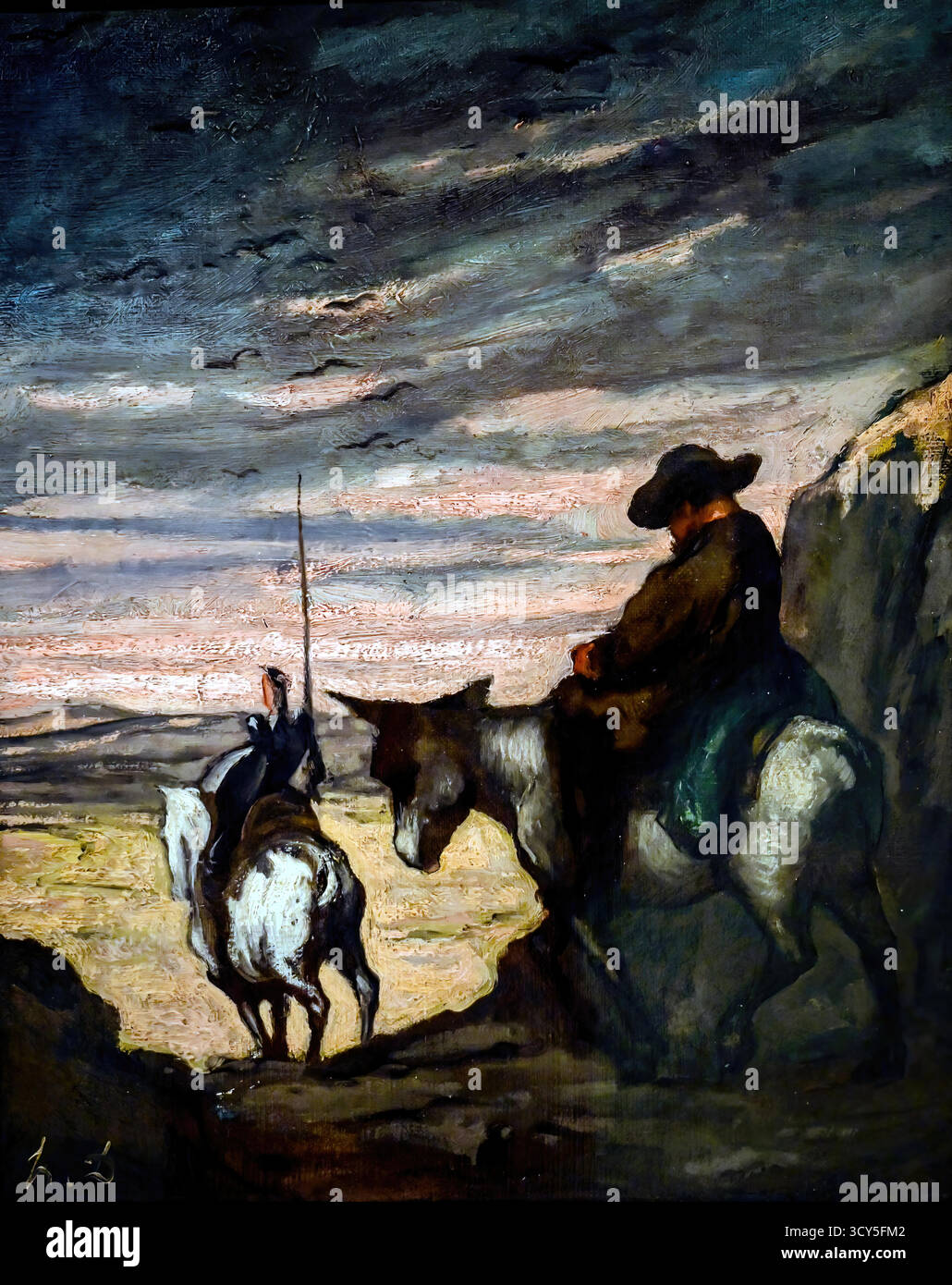 Don quixote and sancho panza artwork Stock Vector Images - Alamy