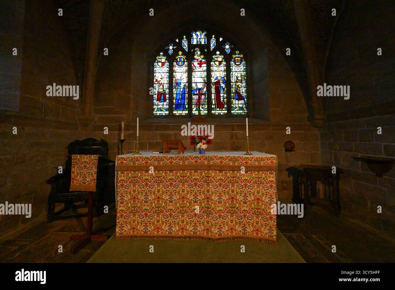 Chapel interior birkenhead abbey hi-res stock photography and images ...
