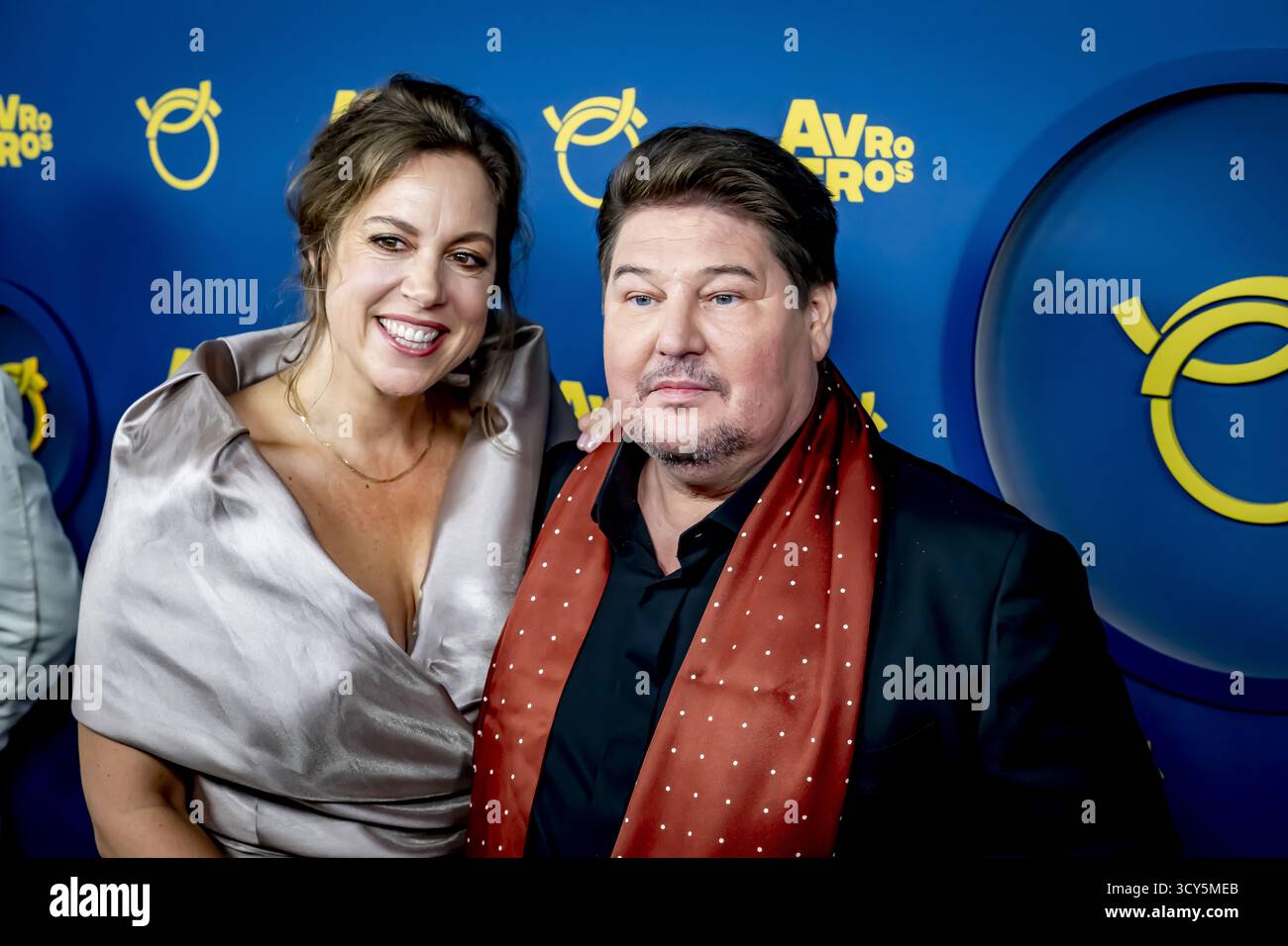 AMSTERDAM - Martijn Krabbe and his wife on the red carpet at the Carré ...