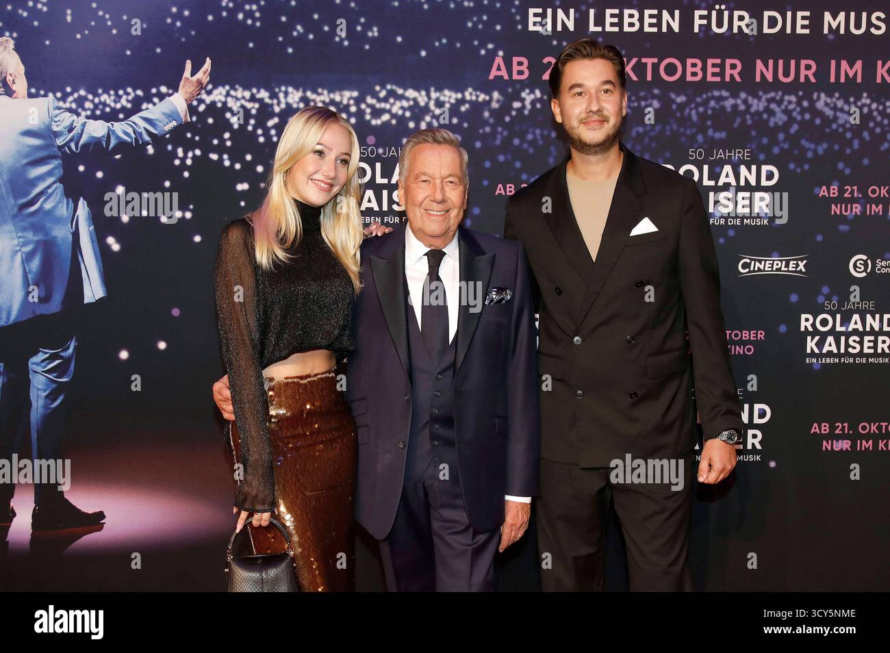 Roland Kaiser mit Tochter Annalena Keiler und Sohn Jan Kaiser bei der ...