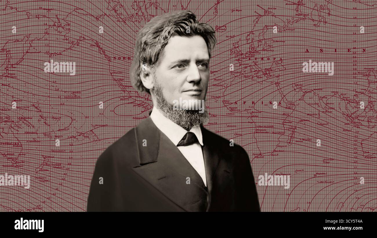 Lines of equal magnetic horizontal intensity hi-res stock photography ...