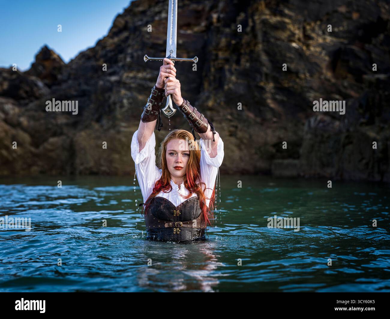 LADY OF THE LAKE VIVIANE NIMUE ARTHURIAN LEGEND KING ARTHUR WITH THE ...