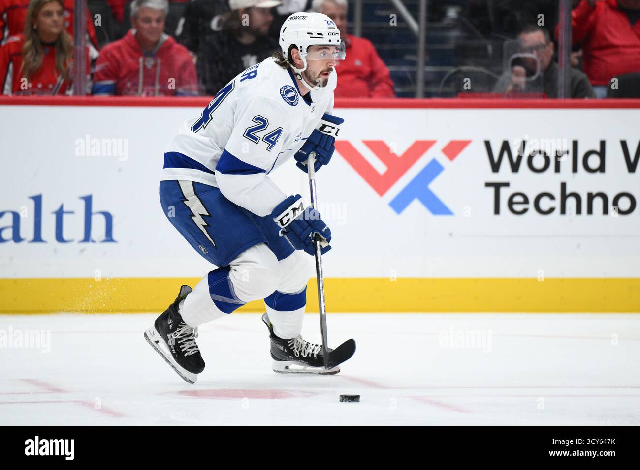 Tampa Bay Lightning defenseman Max Crozier (24) in action during the ...