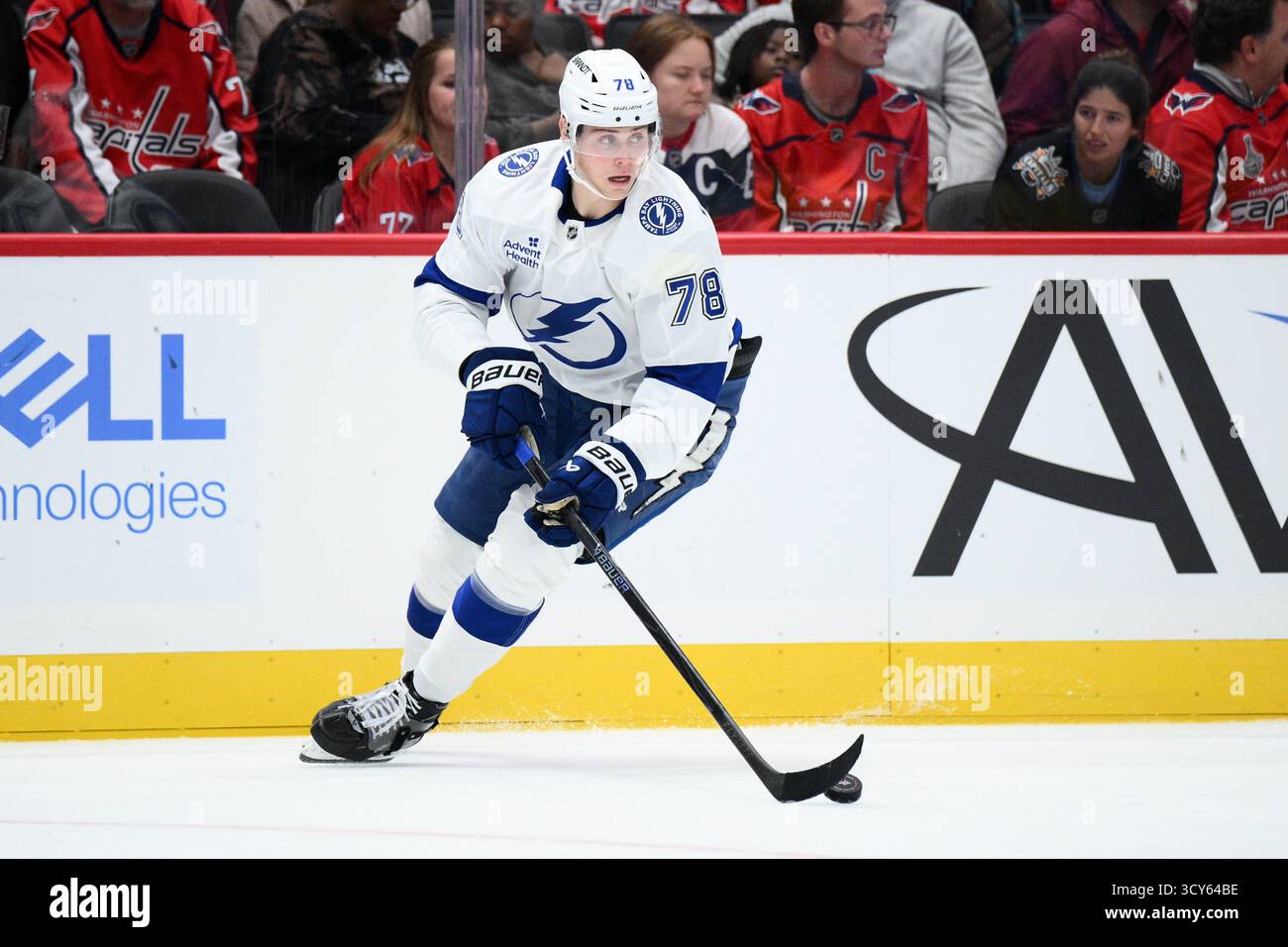 Tampa Bay Lightning defenseman Emil Lilleberg (78) in action during the ...