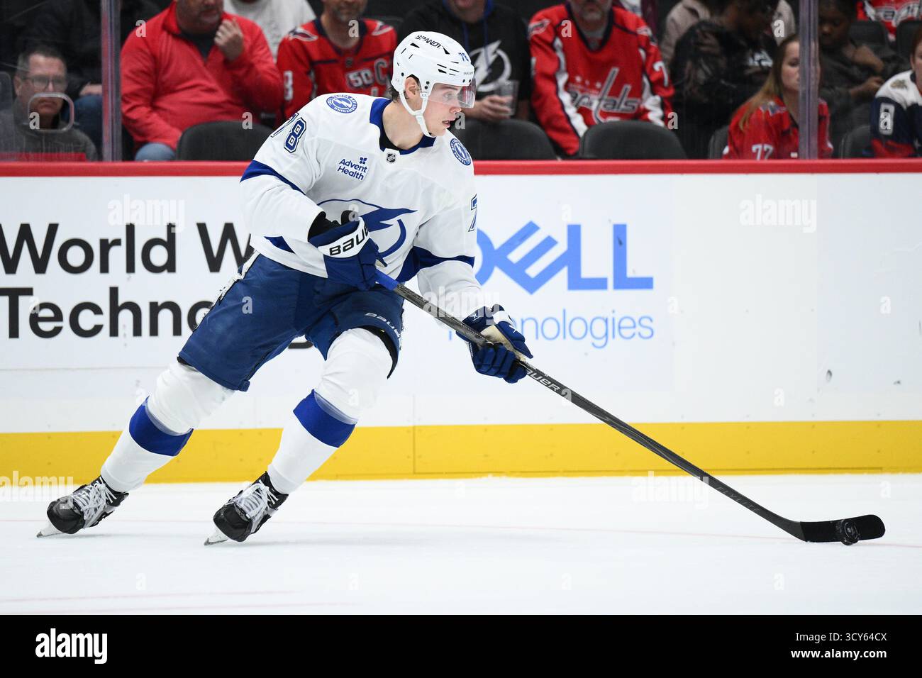 Tampa Bay Lightning defenseman Emil Lilleberg (78) in action during the ...