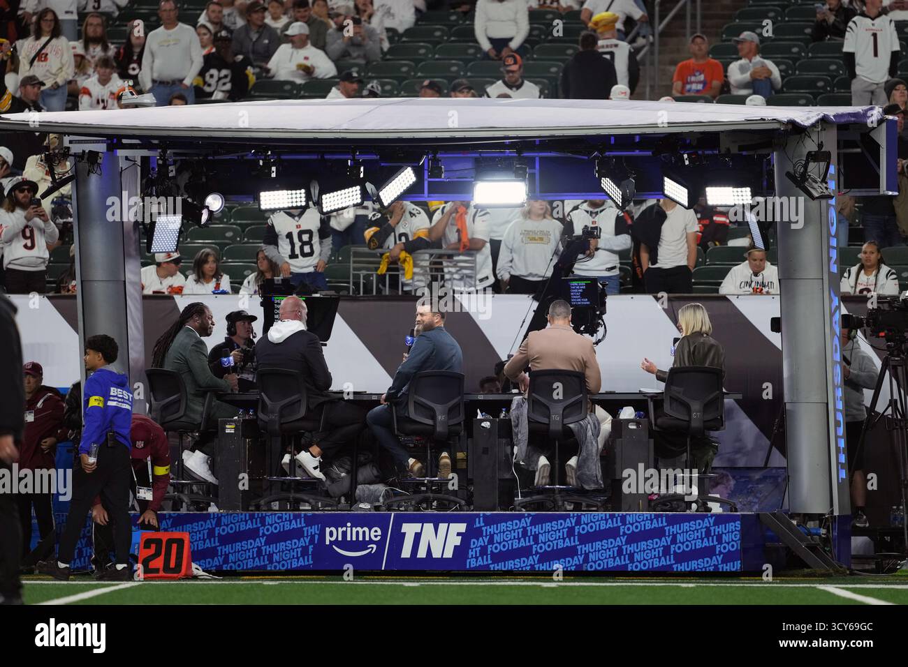 The Amazon Prime Thursday Night Football set before an NFL football ...