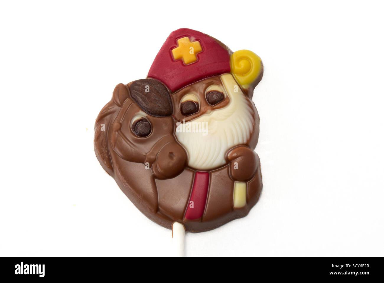 Chocolate Sinterklaas figure, shoe gift, typical Dutch, for kids Stock ...