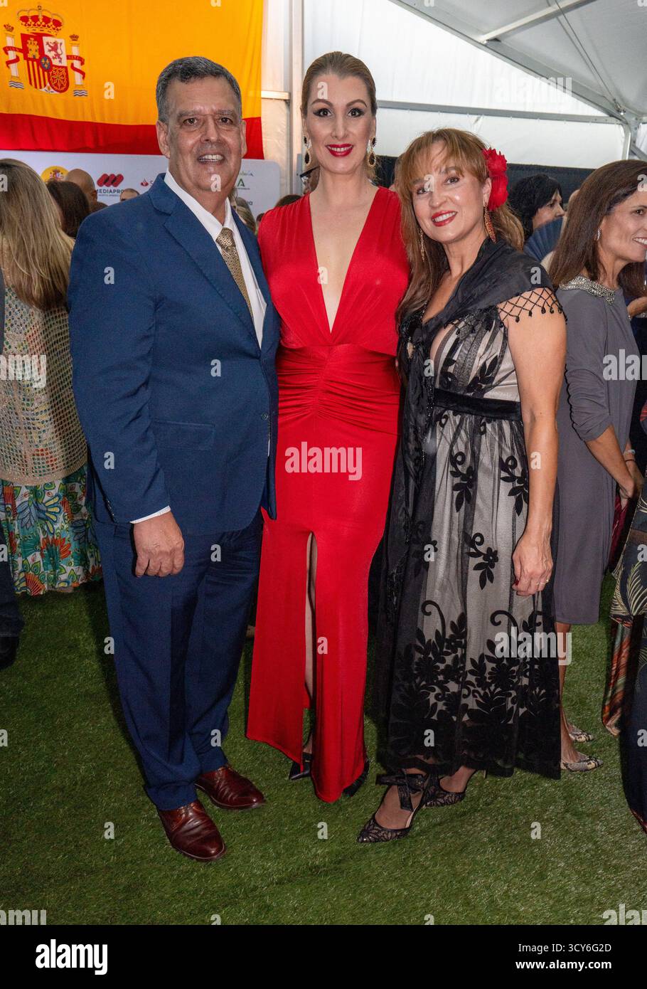 CORAL GABLES, FL - OCT 16: Eric Maitin, Maylu Hernandez and Vicky Pickett are seen during the ...