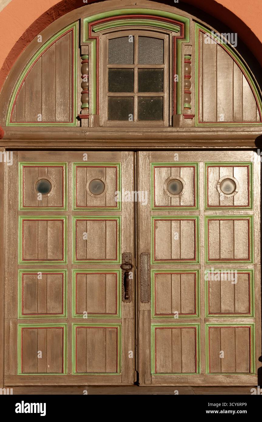 Doors at the Old Mission Santa Barbara, located in Santa Barbara ...