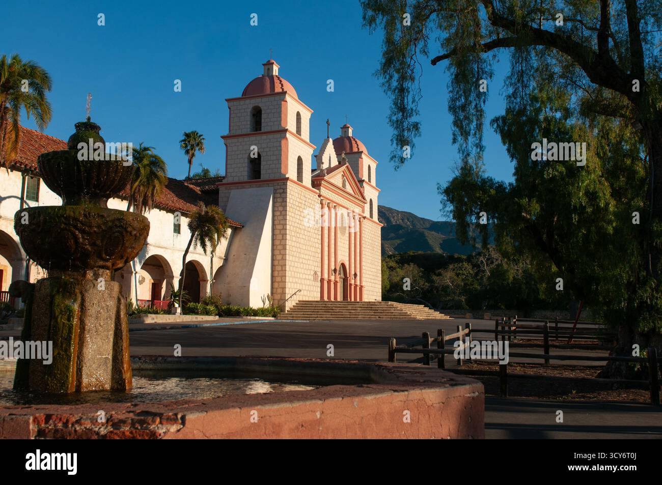 Old Mission Santa Barbara, located in Santa Barbara, California Stock ...