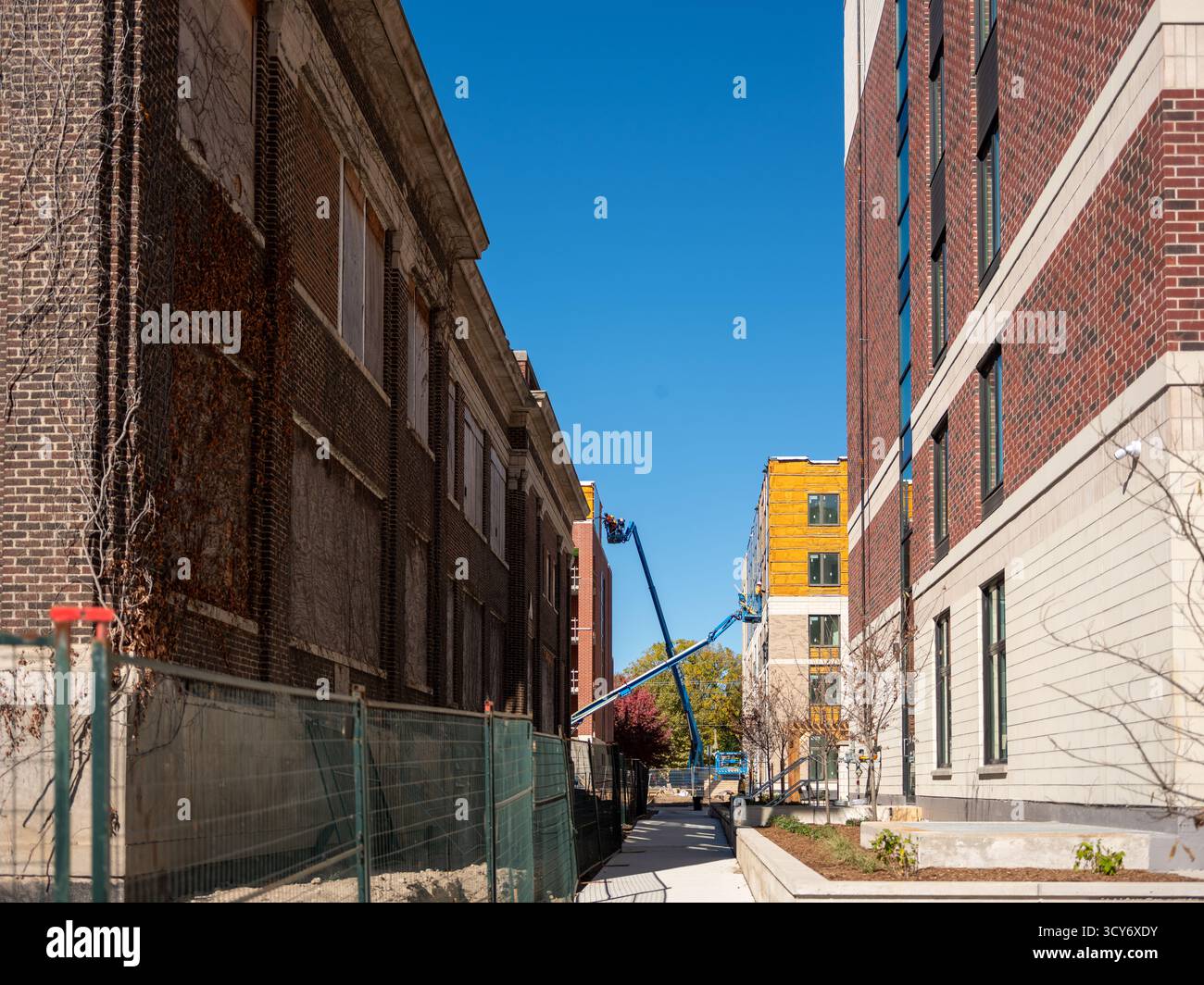 Large scale housing project with both new mid and high-rise buildings ...