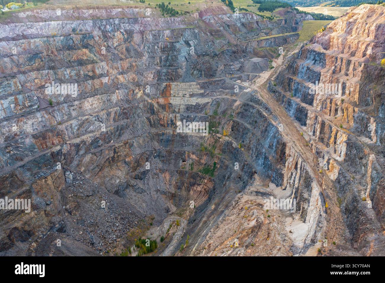 Lead, South Dakota - The former Homestake Mine in the Black Hills. Gold ...