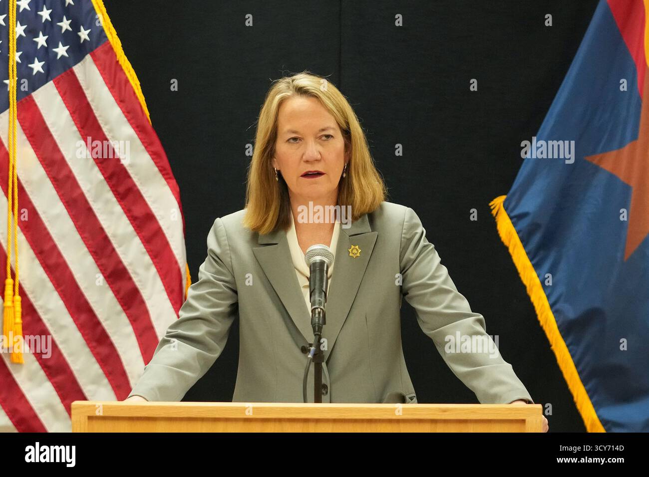 Arizona Attorney General Kris Mayes speaks about the execution of ...