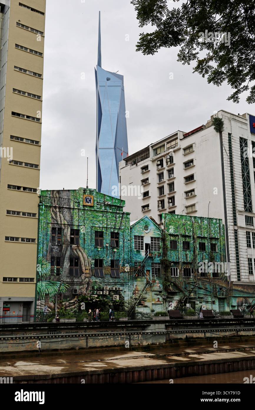Merdeka 118 and Painted Murals on Old Buildings at River of Life - the ...