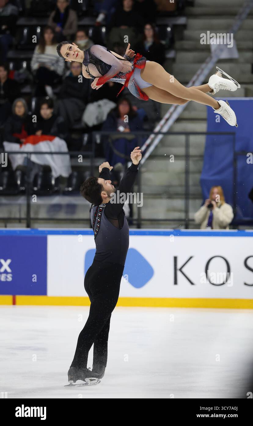 Deanna STELLATO-DUDEK and Maxime DESCHAMPS of Canada perform during ...
