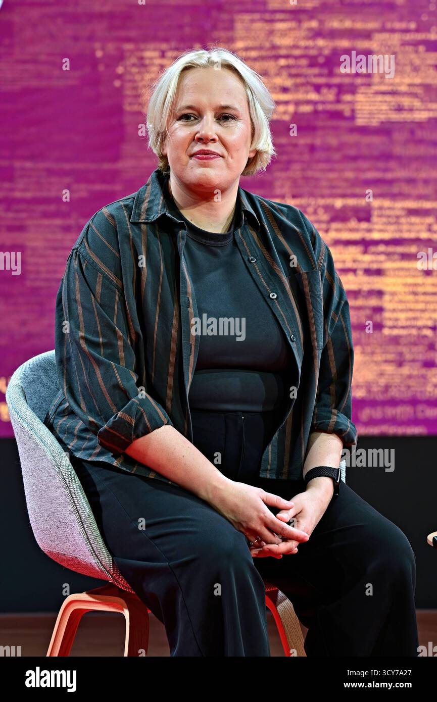 Frankfurter Buchmesse 2025. Autorin Anne Rabe am 17.10.2025 auf der ...