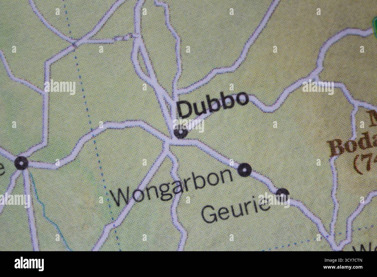Dubbo outline map hi-res stock photography and images - Alamy