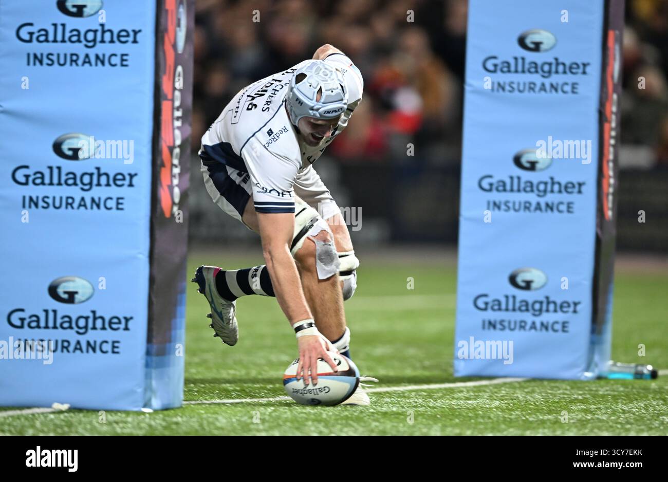 Kingsholm Stadium, Gloucester, UK. 17th Oct, 2025. Gallagher ...
