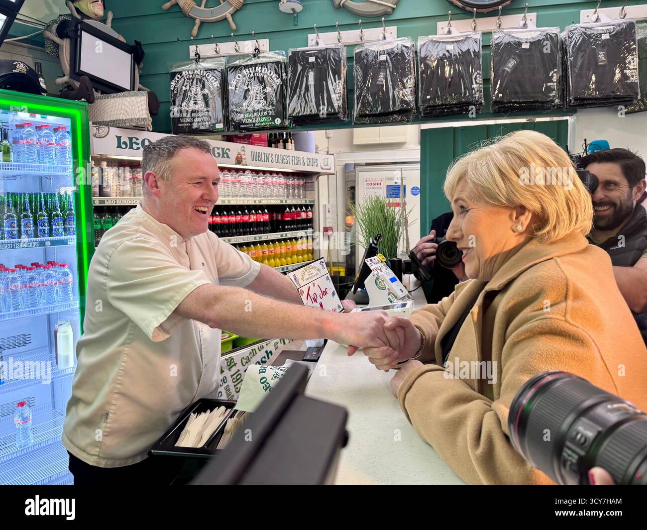 Fine Gael candidate Heather Humphreys in Howth, North Dublin, during ...
