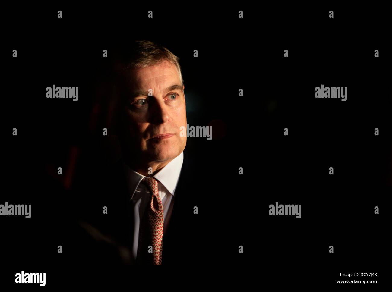 FILE - Britain's Prince Andrew looks on during an event at the ...